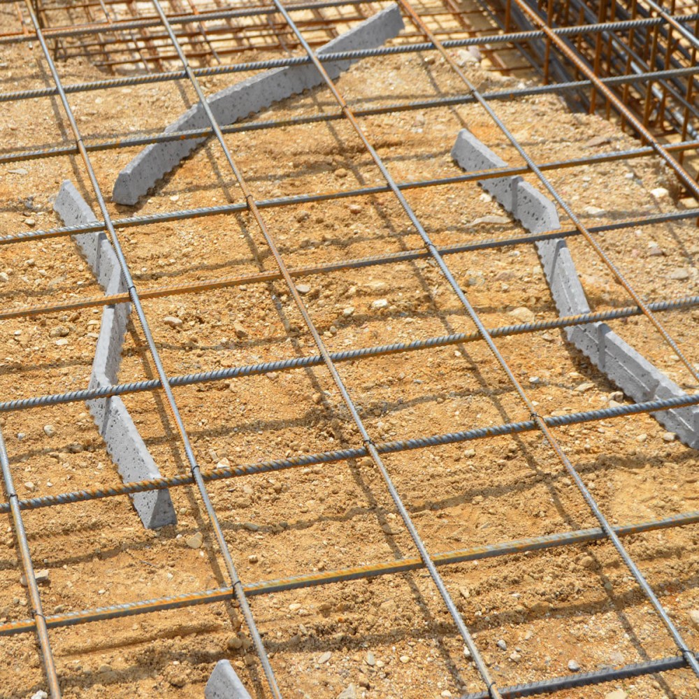 Cale béton trapèze zigzag enrobage 40 mm - Lg 800 mm - Cofrasud