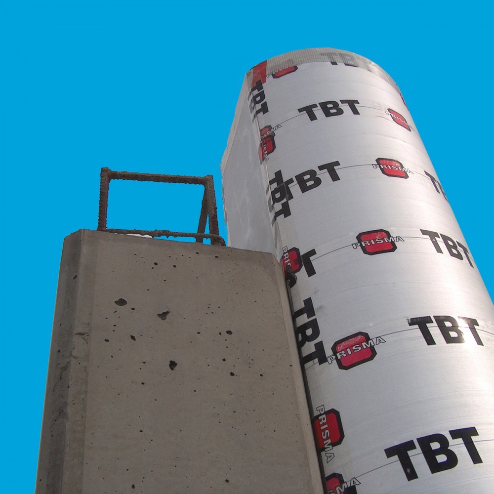 Tube de coffrage TBT mitoyen 30 x 30 cm angles chanfreinés - - Cofrasud