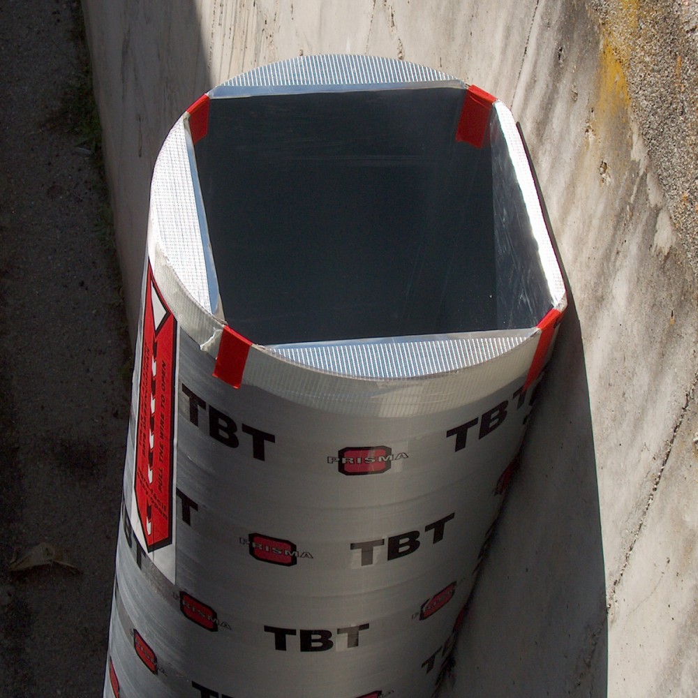 Tube de coffrage TBT mitoyen 20 x 30 cm angles chanfreinés - - Cofrasud